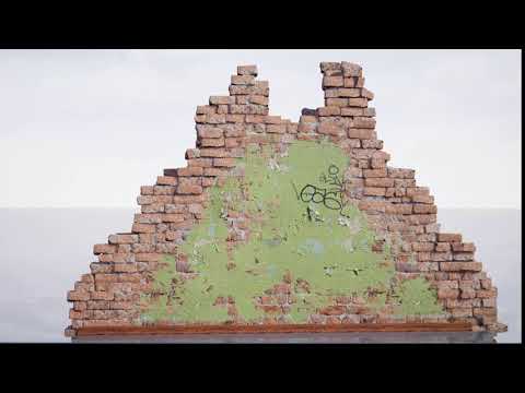 Modular Brick Wall, Unreal Engine: Corner wall Real-Time capture - YouTube