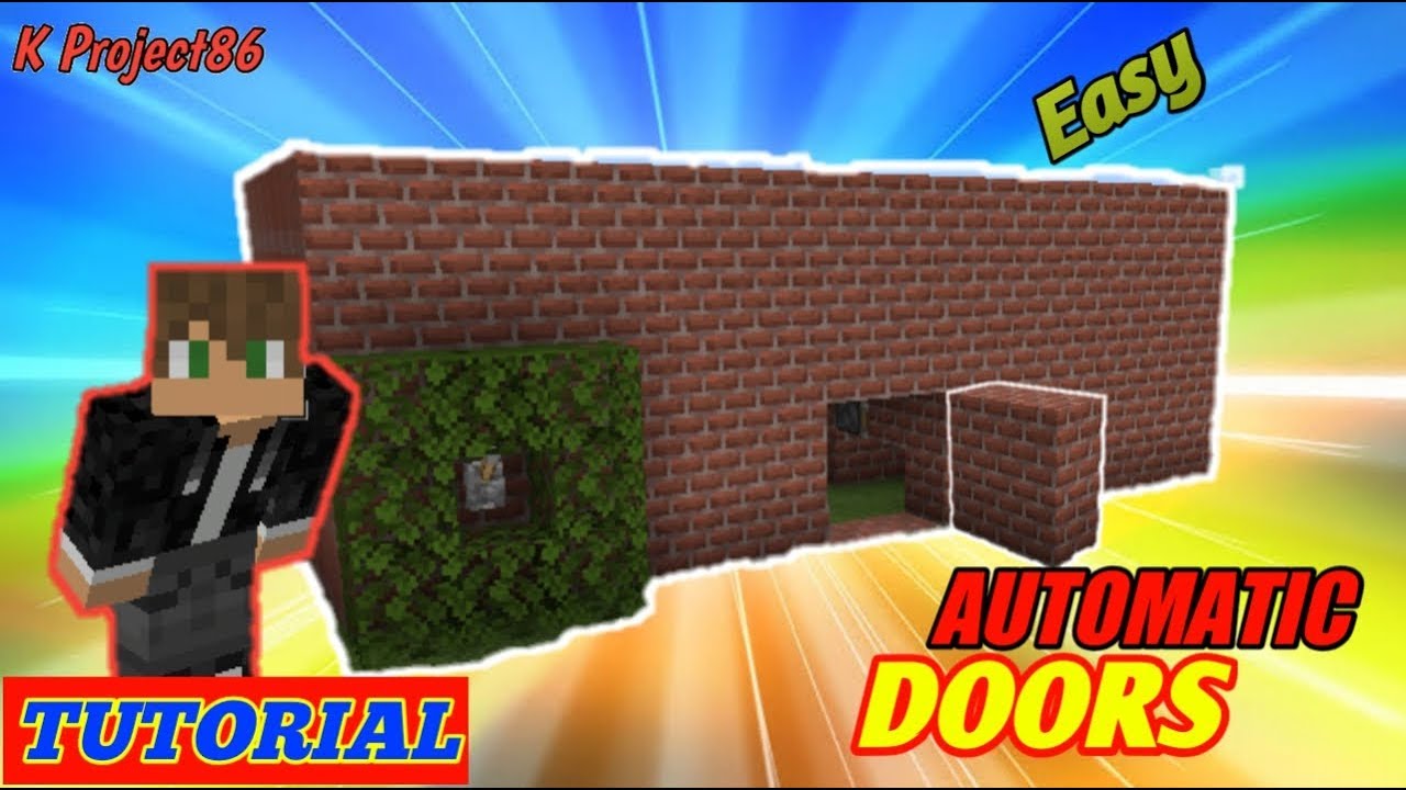 Minrcraft : cara membuat pintu Rahasia Otomatis di minecraft pe| 2020 ...