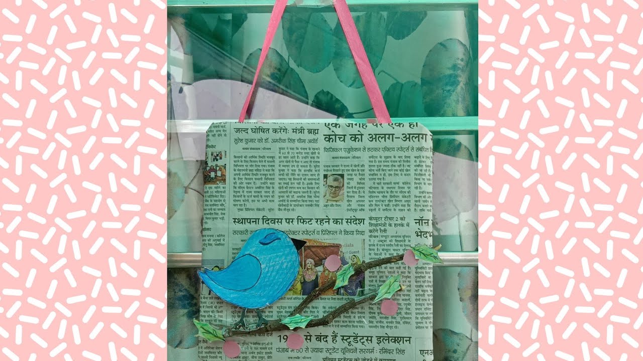 how to make frame with waste materials by art and craft by Sandhu girl ...