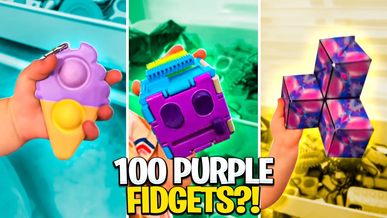 100 Purple Fidgets?! Fidget Game | Mrs. Bench - YouTube