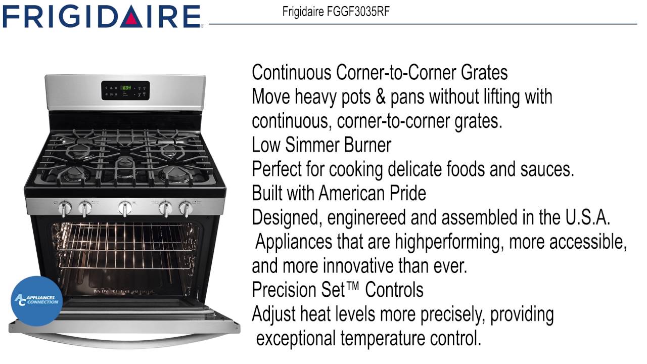 Frigidaire FGGF3035RF at www.appliancesconnection.com - YouTube