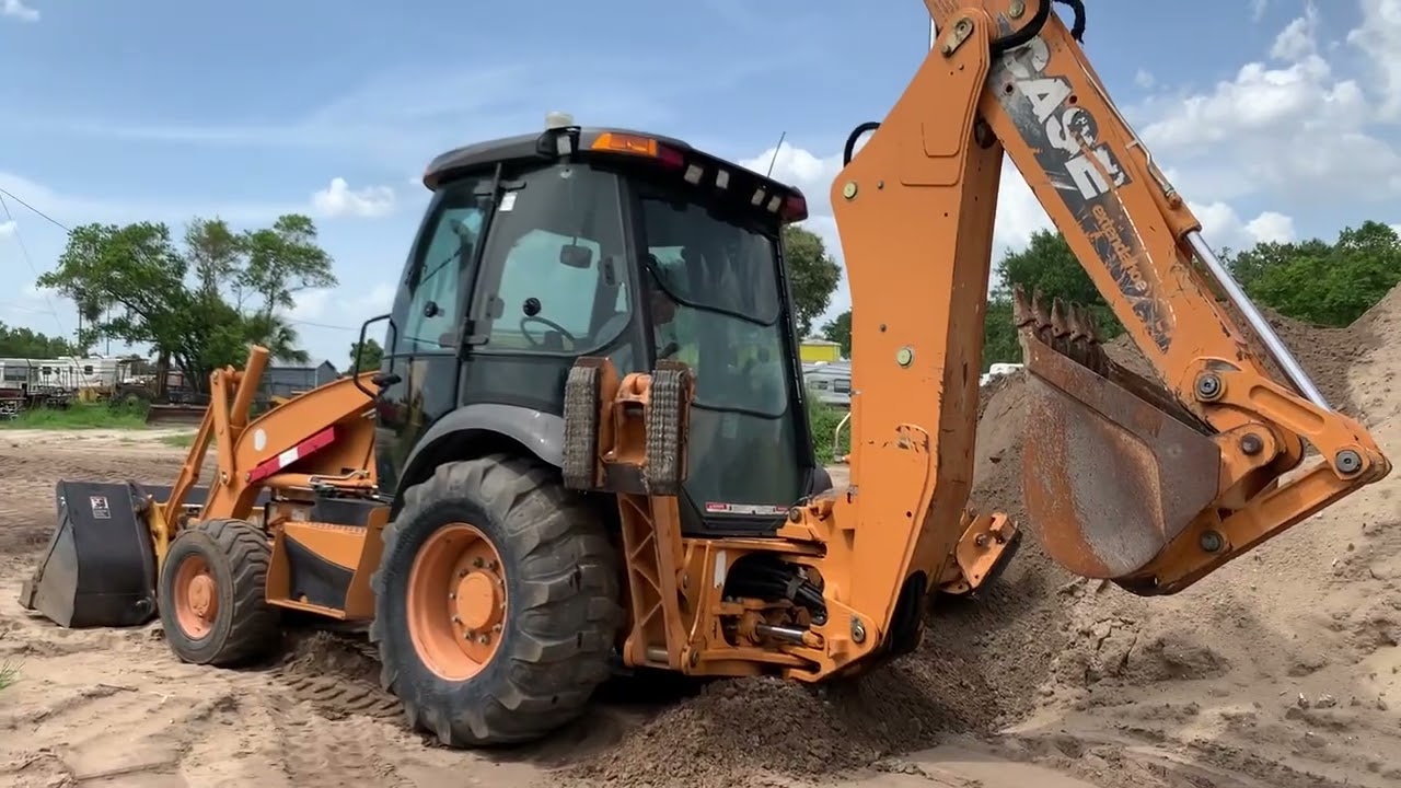 2012 Case 580N Backhoe - YouTube