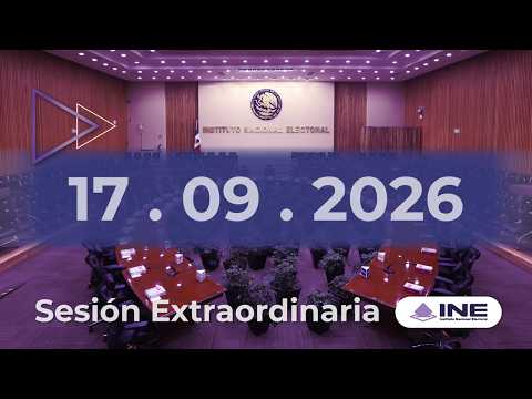 Sesión extraordinaria del Consejo General (17/09/2026)