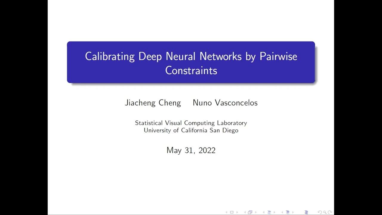 Calibrating Deep Neural Networks by Pairwise Constraints | CVPR 2022 - YouTube
