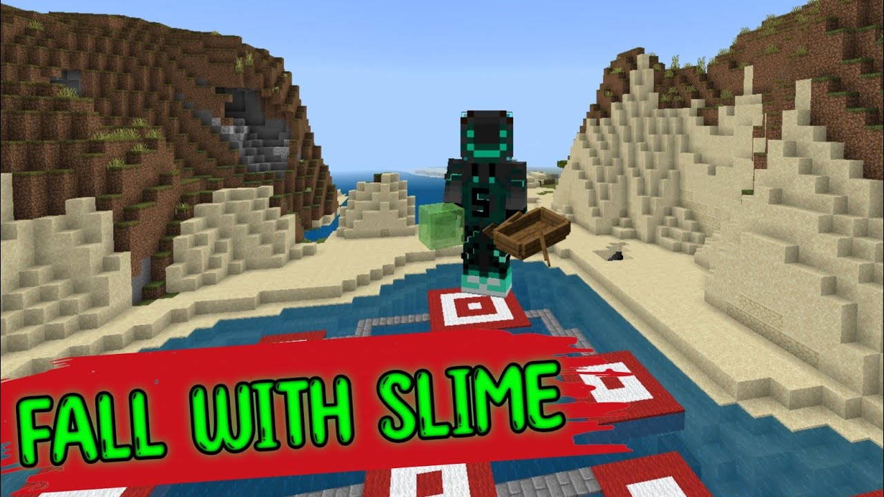 🔥 SLIME FALL CHALLENGE IN MINECRAFT POCKET EDITION || GAMERZ SONU - YouTube