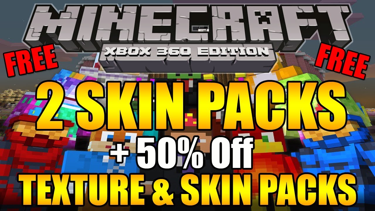 Minecraft Xbox [2] Free Skin Packs! + 50% Off Texture & Skin Packs ...