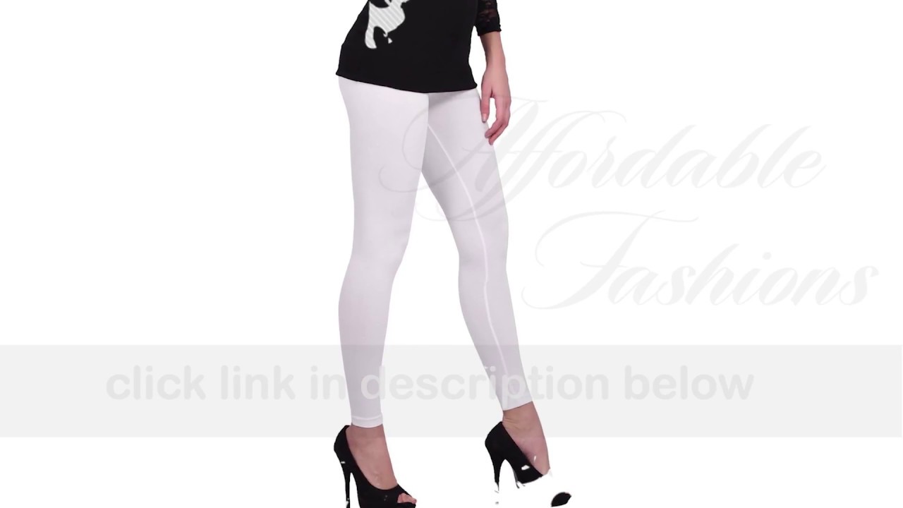 Semi transparent leggings in white - YouTube