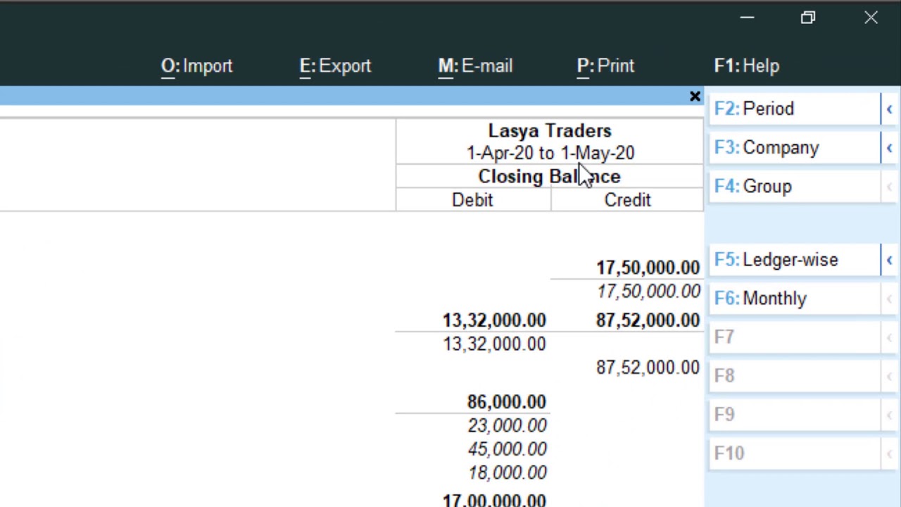 TALLY PRIME How To Check Trial Balance In Tally Prime Telugu By TALLY PRIME How To Check Trial Balance In Tally Prime Telugu By