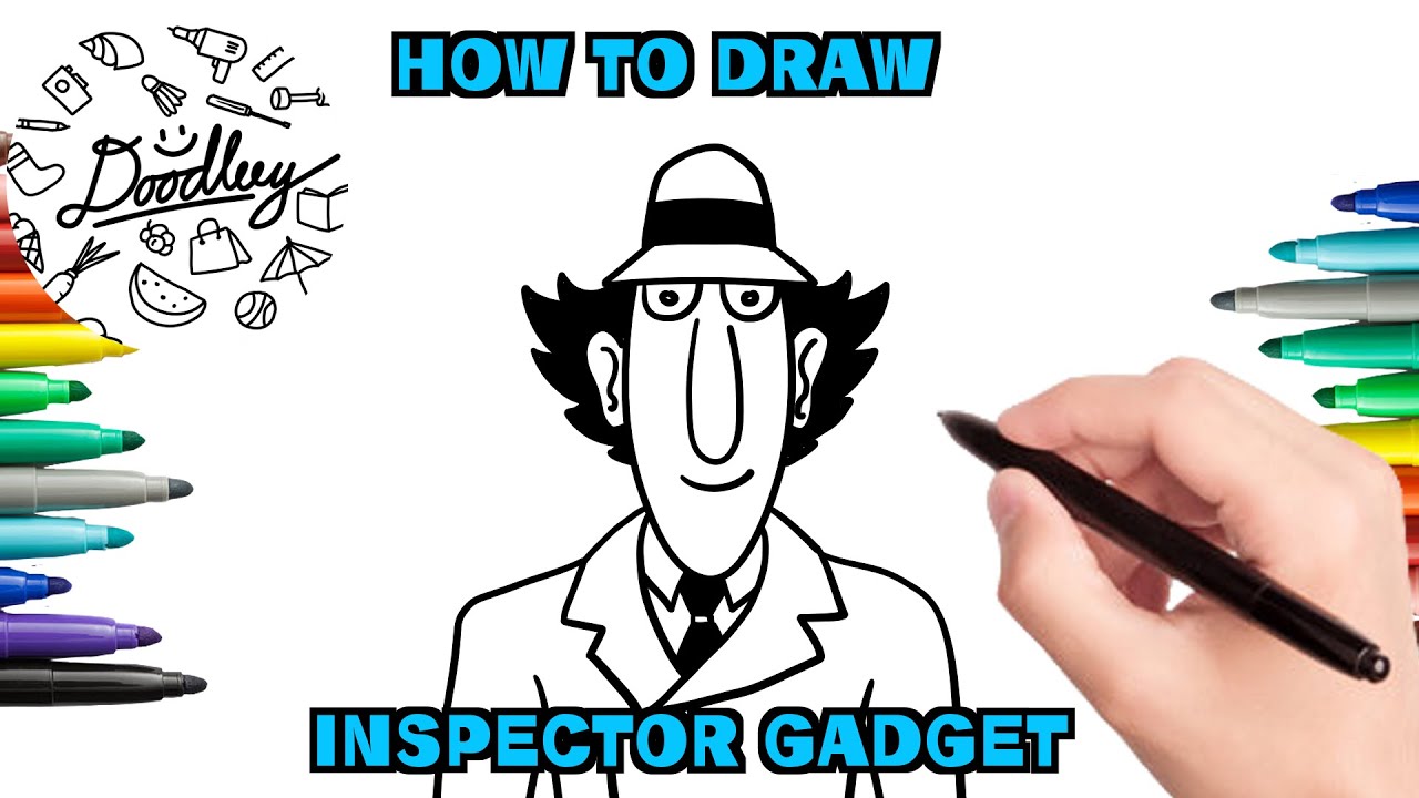 How to Draw INSPECTOR GADGET #howtodraw #drawingtutorial - YouTube