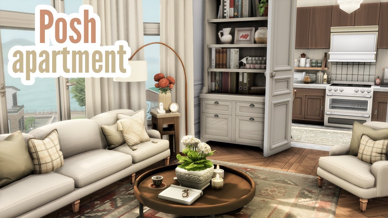 posh apartment \\ The Sims 4 speed build - YouTube