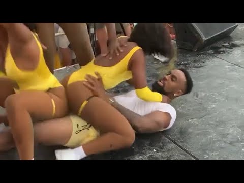 Spice & Dancers Jamaican Graphic Daggering At Dream Week 2022 Dexta Daps Vs Ikaya