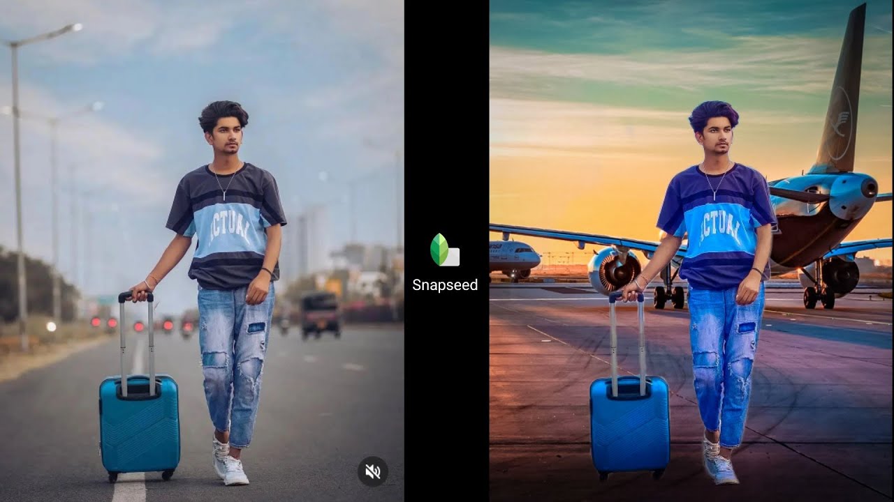 Airport Photo Editing | Background Change Photo Editing | Photo Editing Snapseed | [VM Editor ...