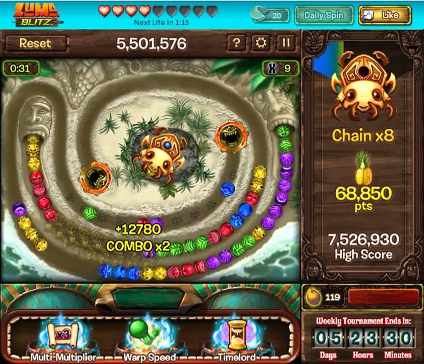 Zuma Blitz - Secret Smile (11.24 million) - YouTube