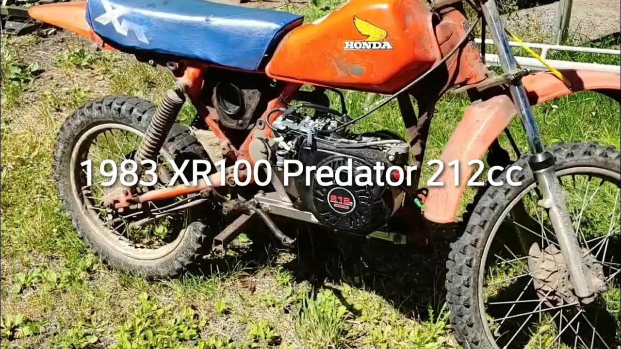 Honda XR100 Trail Bike with Predator 212 Go Kart Motor Swap with Torque ...