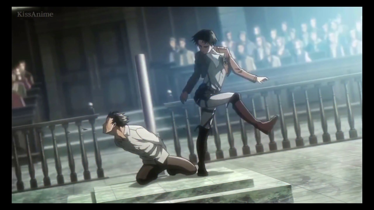 Levi beating the Crap out of eren - BTS 'Mic Drop' - YouTube