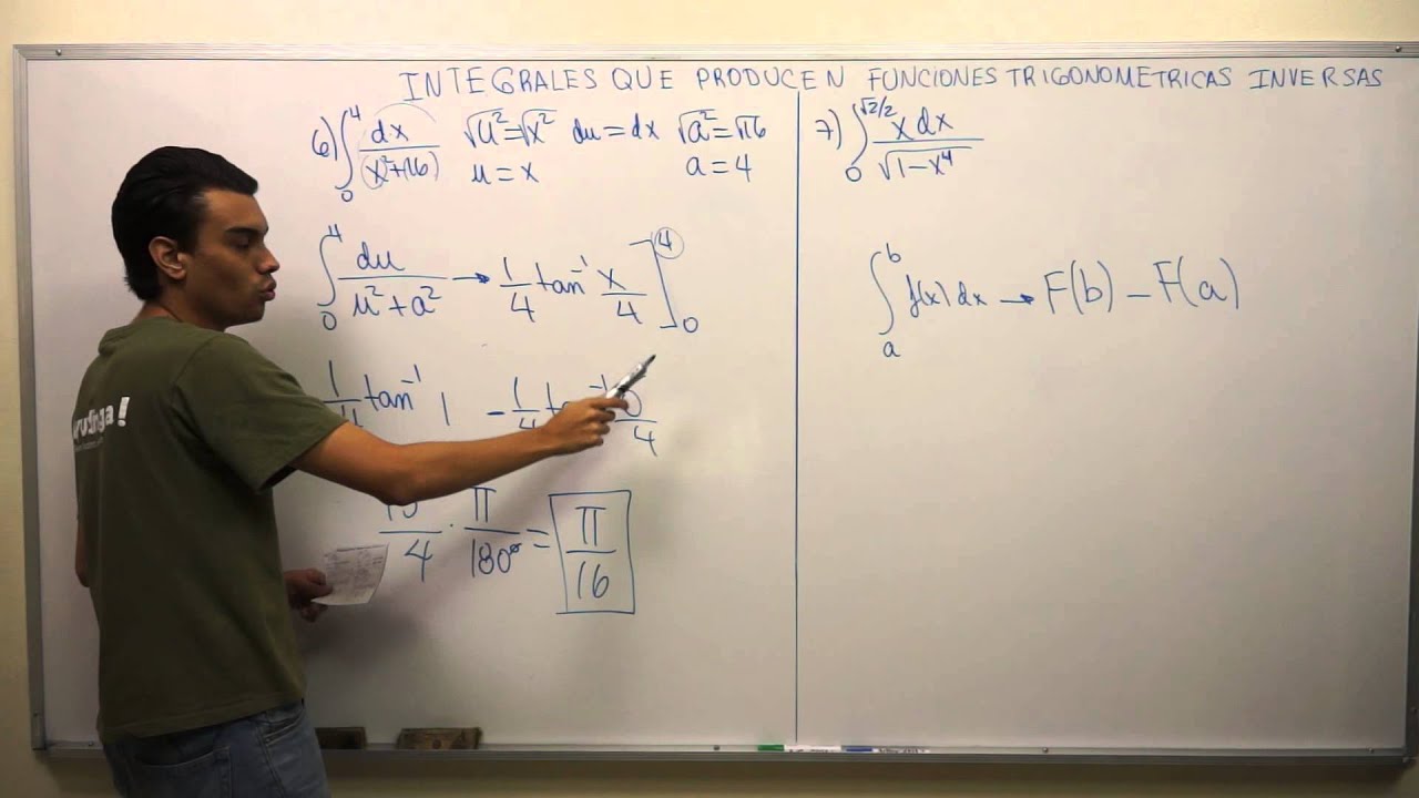 Integrales que producen Inversas Trigonométricas | Ejercicio #2 - YouTube