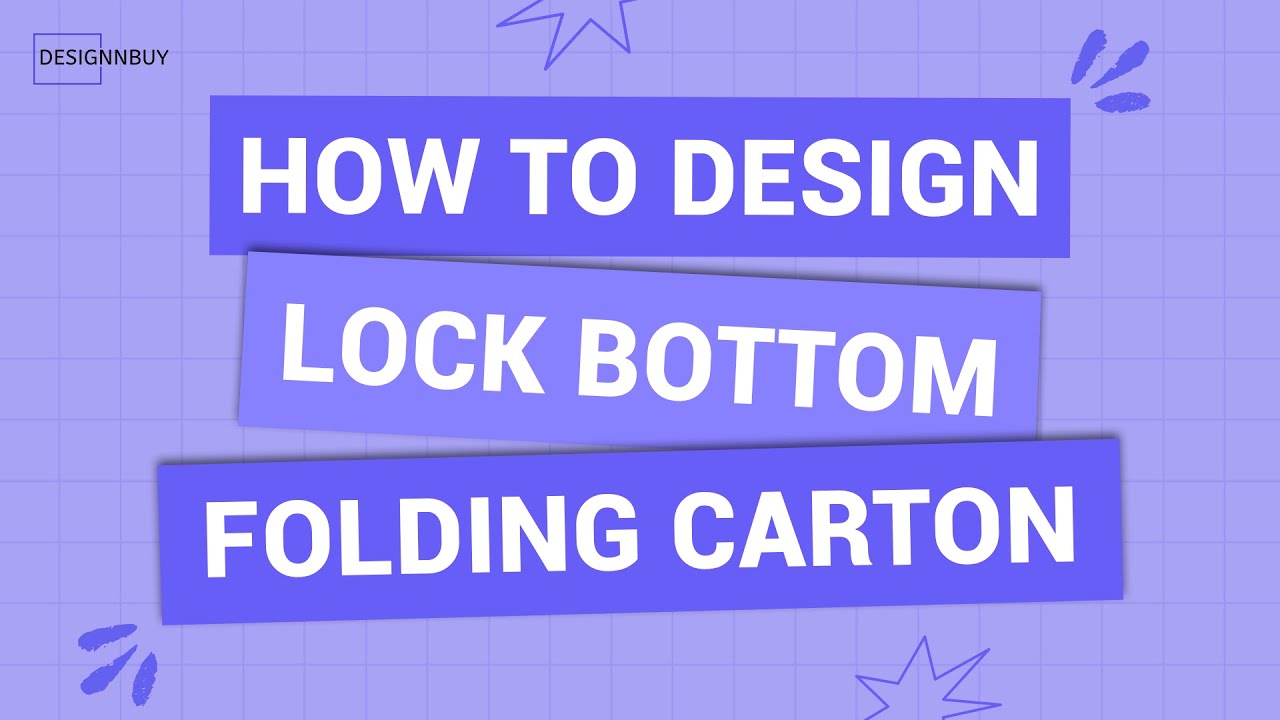 How To Design Lock Bottom Folding Carton Box, Multiple Boxes Available ...