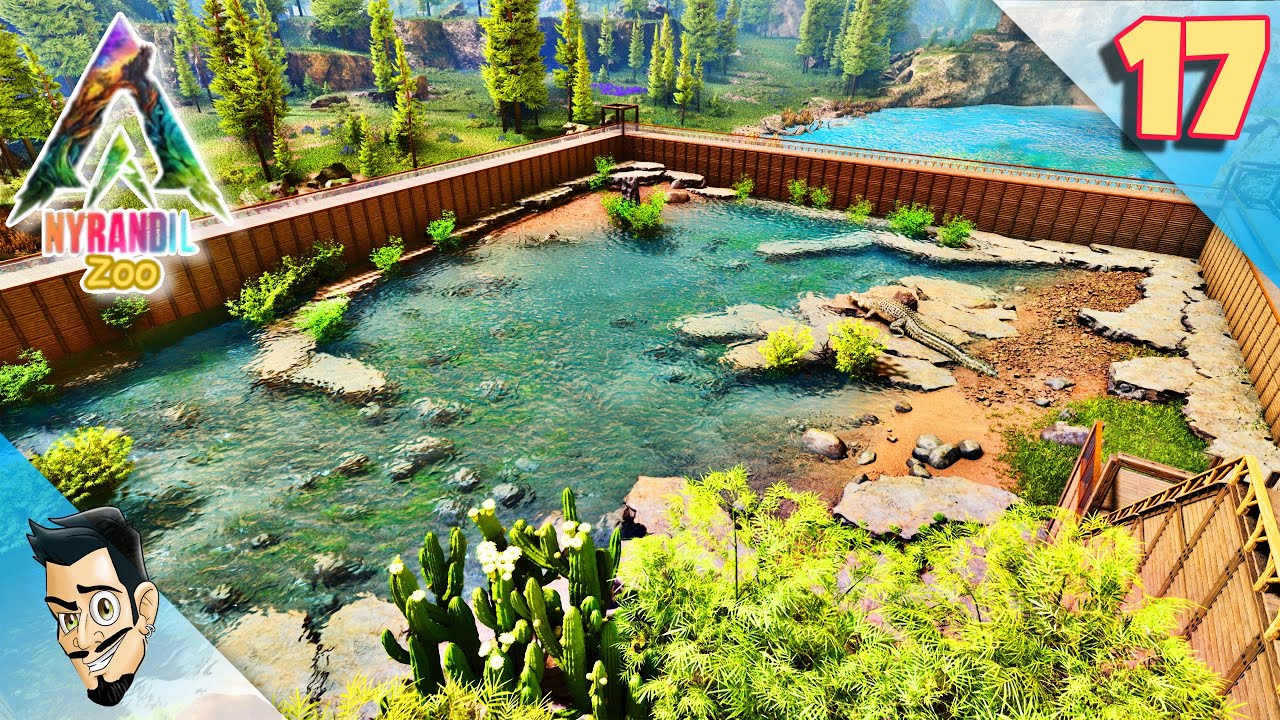 " ARK ZOO " JE CONSTRUIS L' ENCLOS A CROCO ! EP17 NYRANDIL ARK SURVIVAL ...