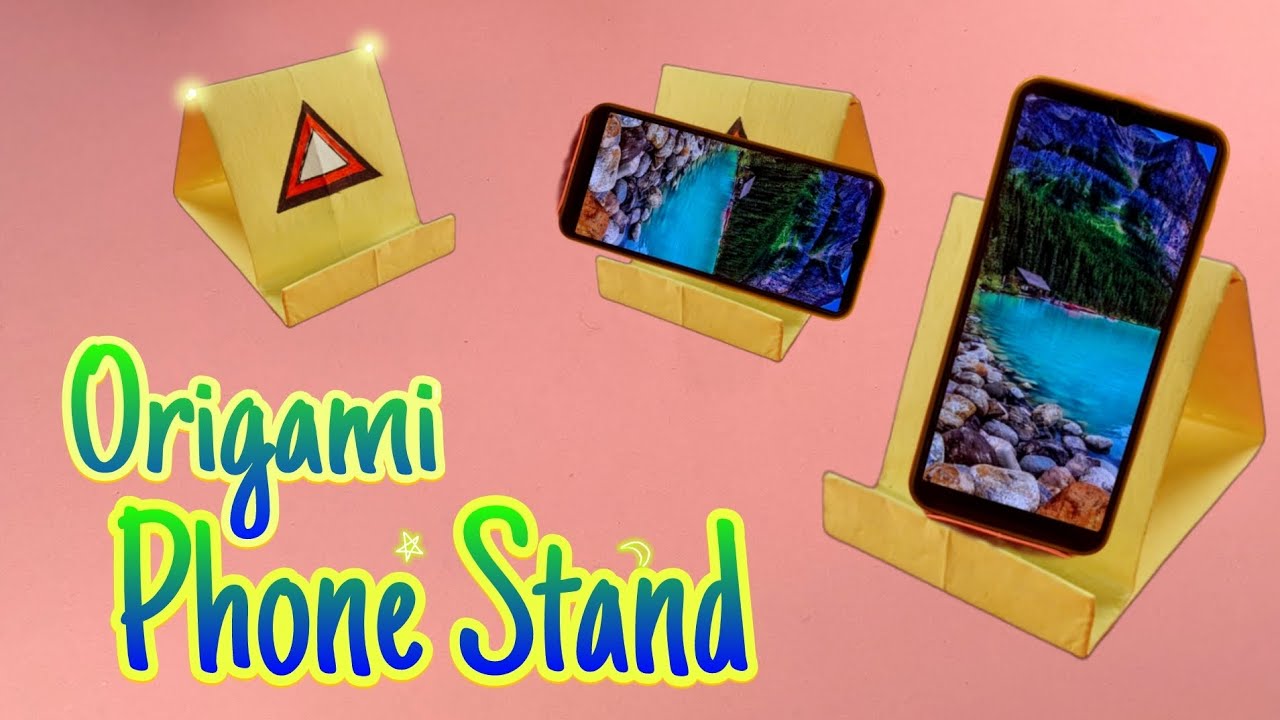 Easiest Origami phone stand in 2 minutes | How to fold Paper mobile ...