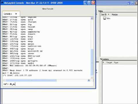 Use the new Metasploit GUI , Database and AutoPWN - YouTube