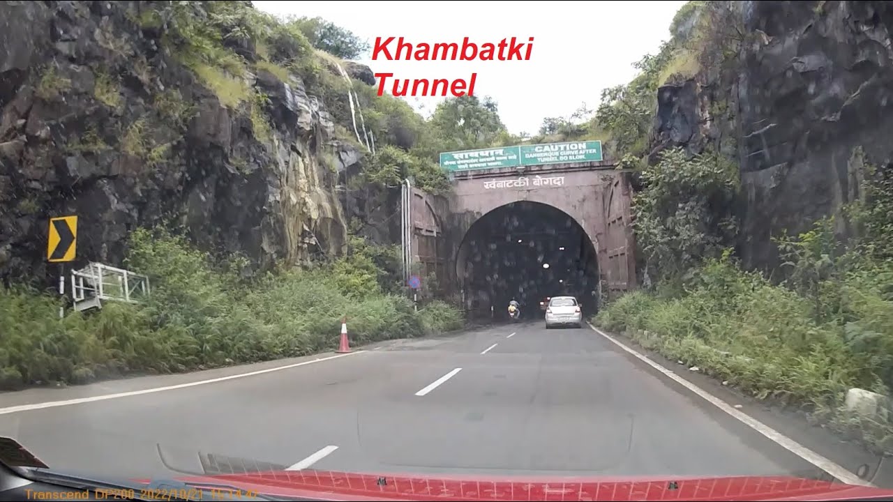 Driving Past the Khambatki Ghat bypass Tunnel (Towards Pune) - YouTube
