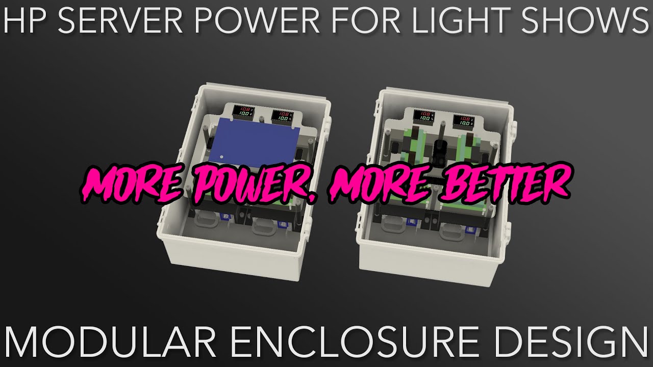 HP Server Power for Holiday Light Shows - Modular Enclosure Design ...