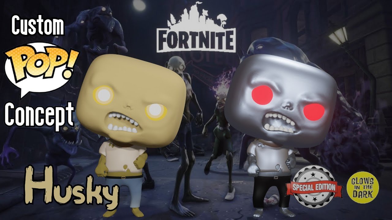 Fortnite STW Husky + Chrome Husky Custom Funko Pop - YouTube