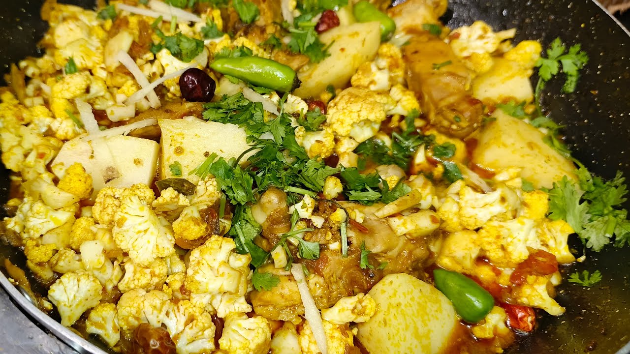 gobhi allo chicken recipe|Delicious Chicken Gobbi Ka Salan | Easy ...