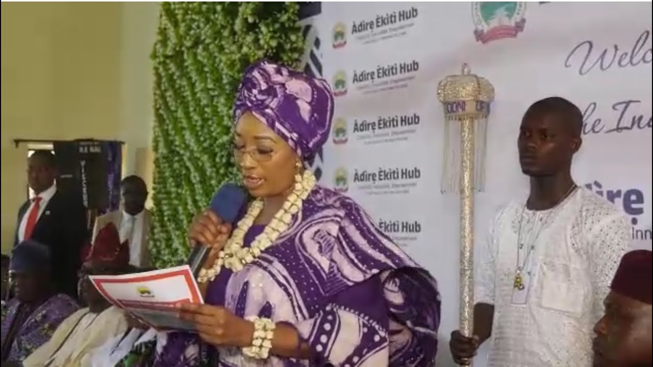 QUEEN RONKE ATTENDS THE LAUNCH OF ADIRE IN EKITI STATE - YouTube