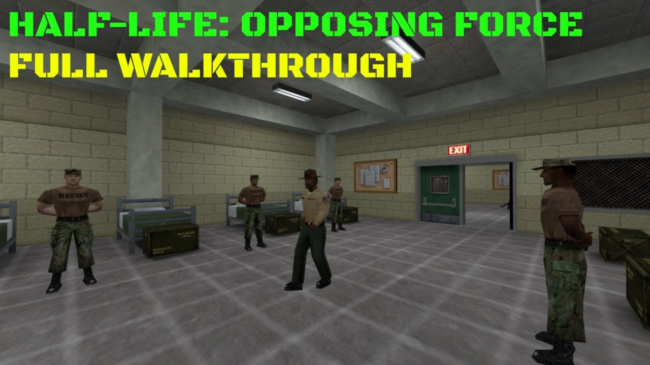 HALF-LIFE: OPPOSING FORCE - [Boot Camp] Full Game Walkthrough - YouTube