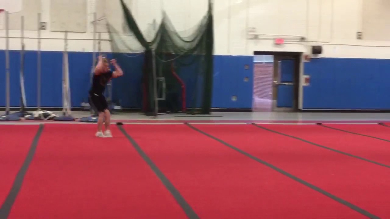 Punch front, round off, back handspring tuck - YouTube