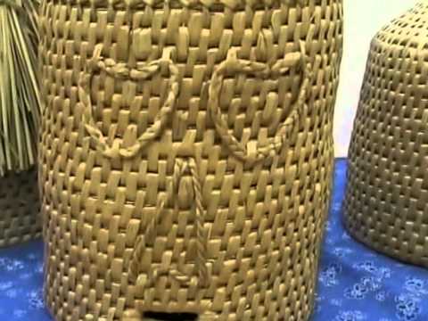 The Cattail basket and the lace - YouTube