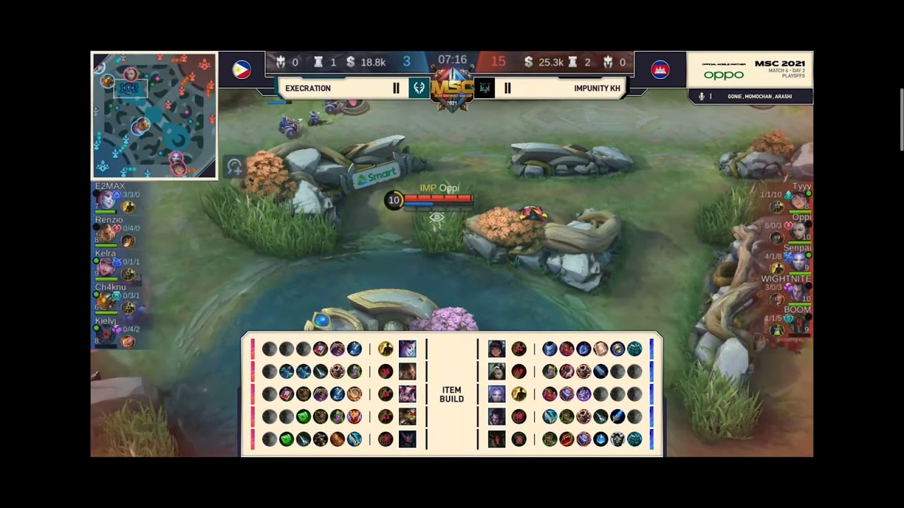 EXECRATION VS. IMPUNITY (KH) GAME 1(LOWER BRACKET)|MSC PLAYOFF DAY 2 ...