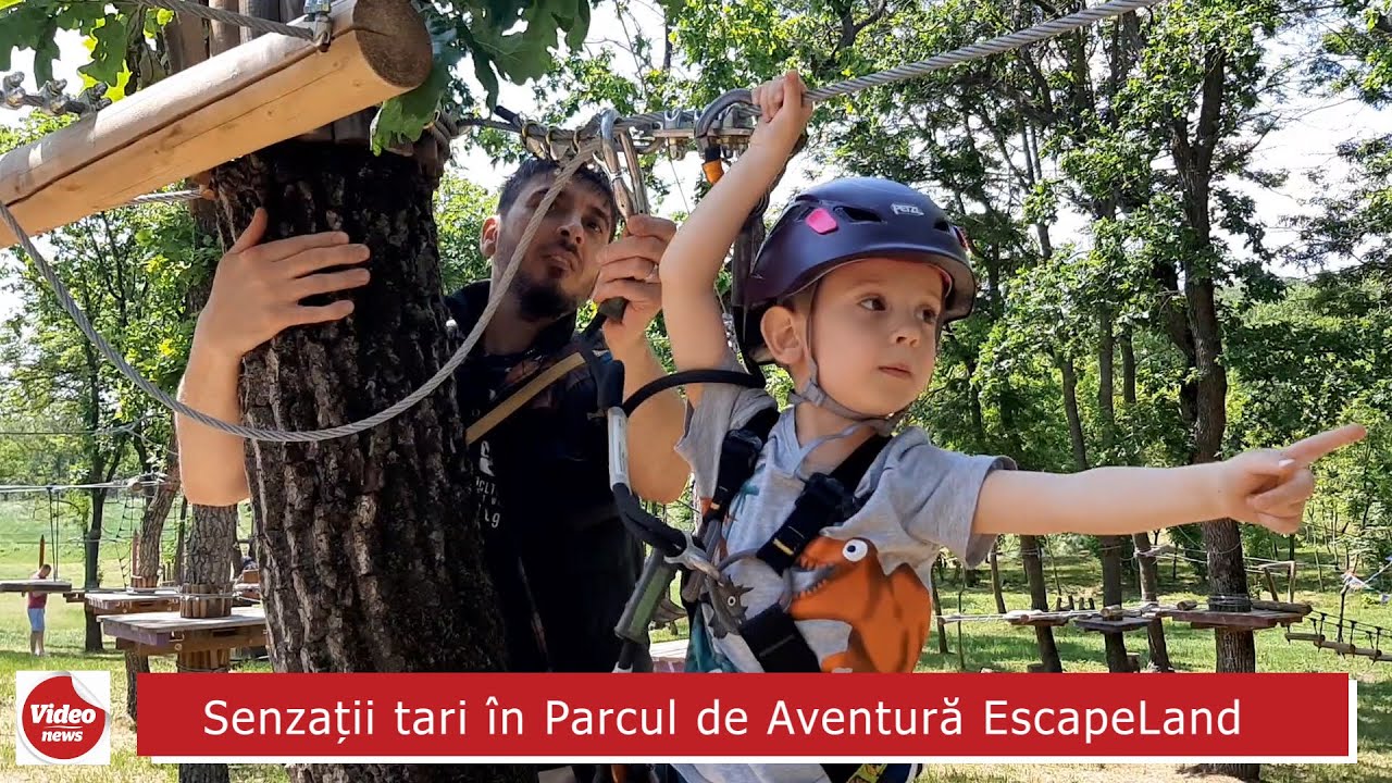Senzații tari în Parcul de Aventură EscapeLand din Pădurea Gârboavele - Galați - YouTube