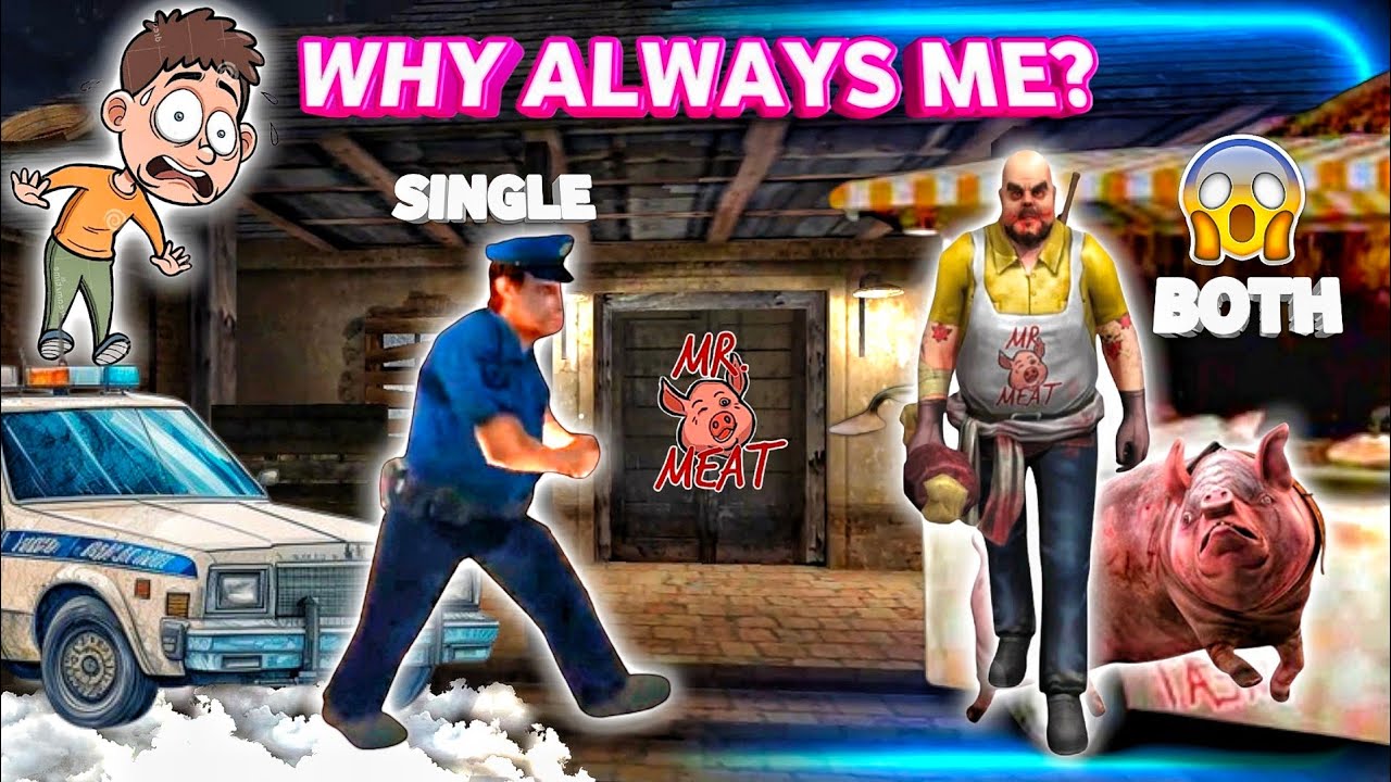 MR MEAT ALMOST KILLED POLICEMAN 😥 || MR. MEAT HORROR ESCAPE ROOM - YouTube