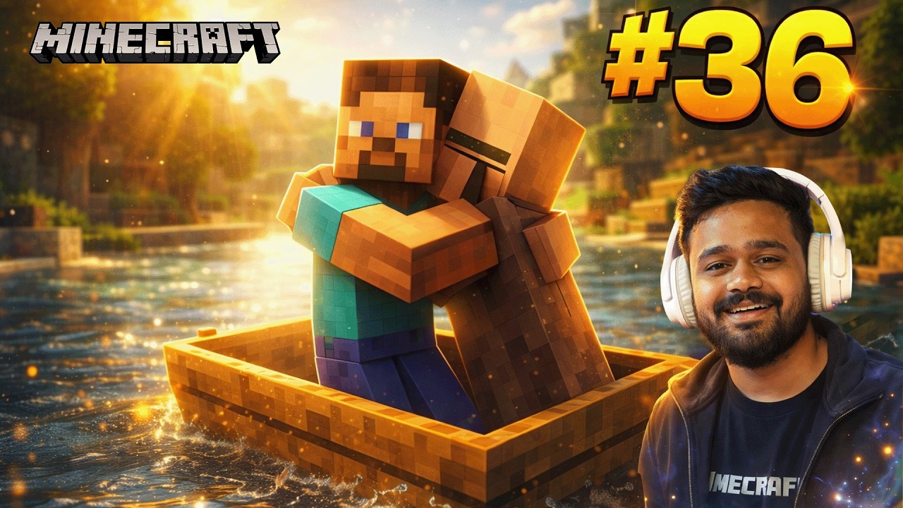 Day 36 – We Brought 2 Villagers Home! 😱🏠 | Minecraft Survival Series ...