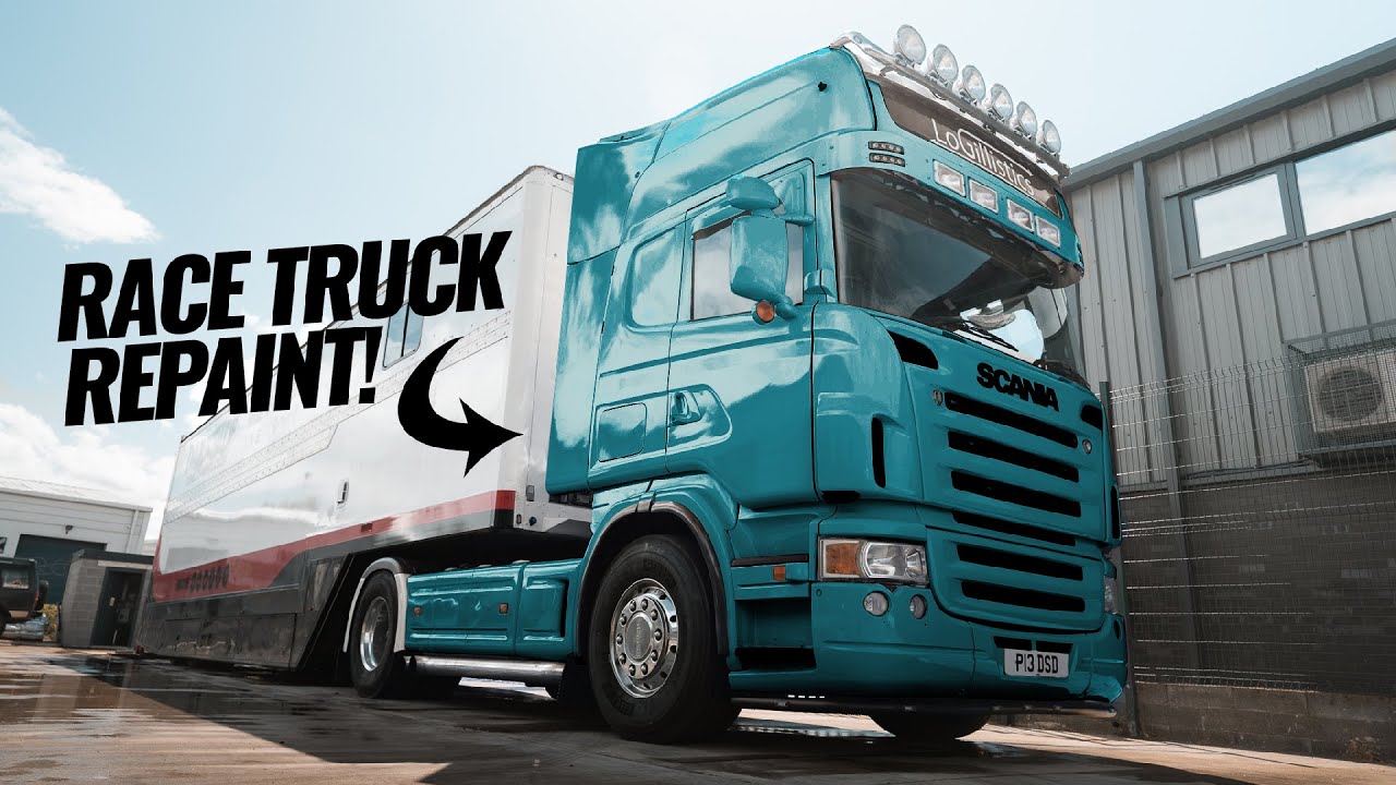 Our V8 Scania Race Truck gets a FULL REPAINT! - YouTube