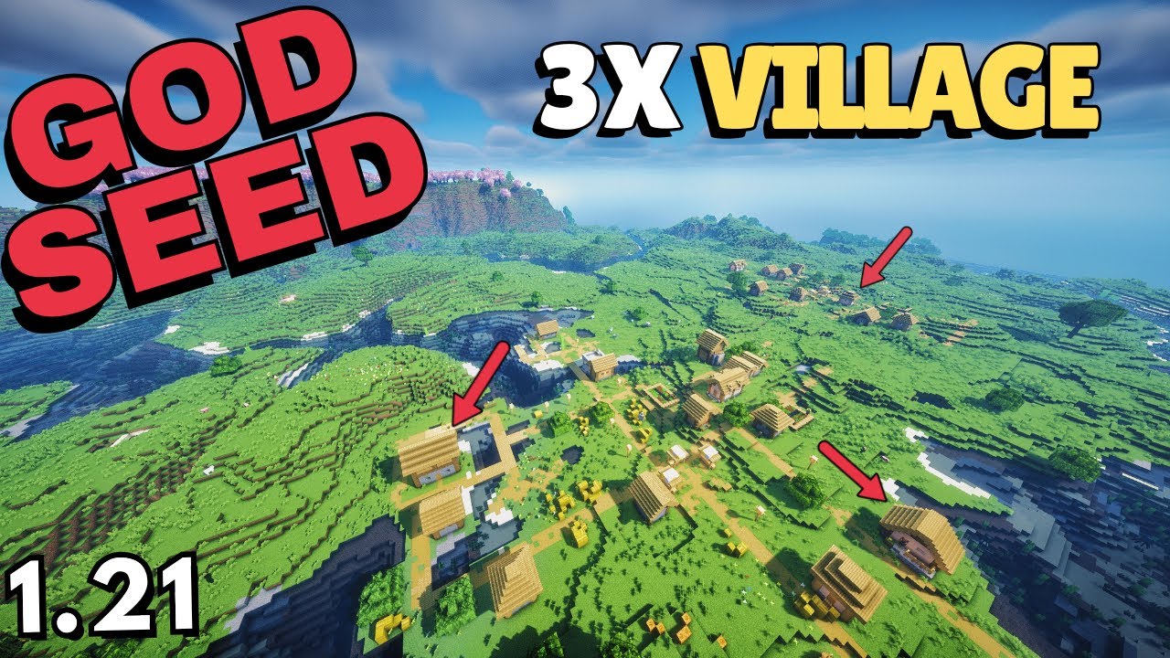 🔥[Best God Seed] For Minecraft 1.21 Java Edition | Seed Minecraft 1.21 ...