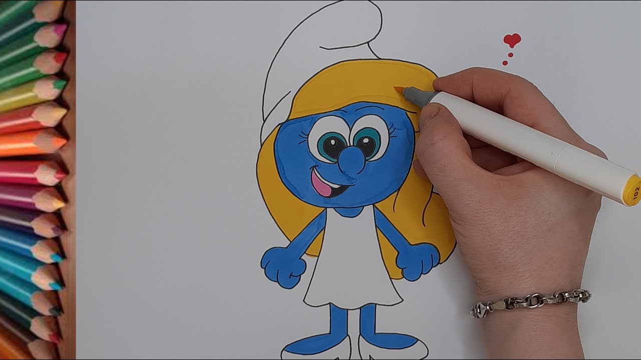 Learn How to Draw Easy Smurfette |The Smurfs Story 🌈 - YouTube