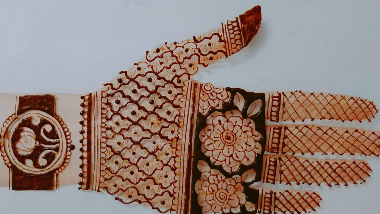 How to apply easy mehndi design|Mehndi for beginners|Simple mehandi ...