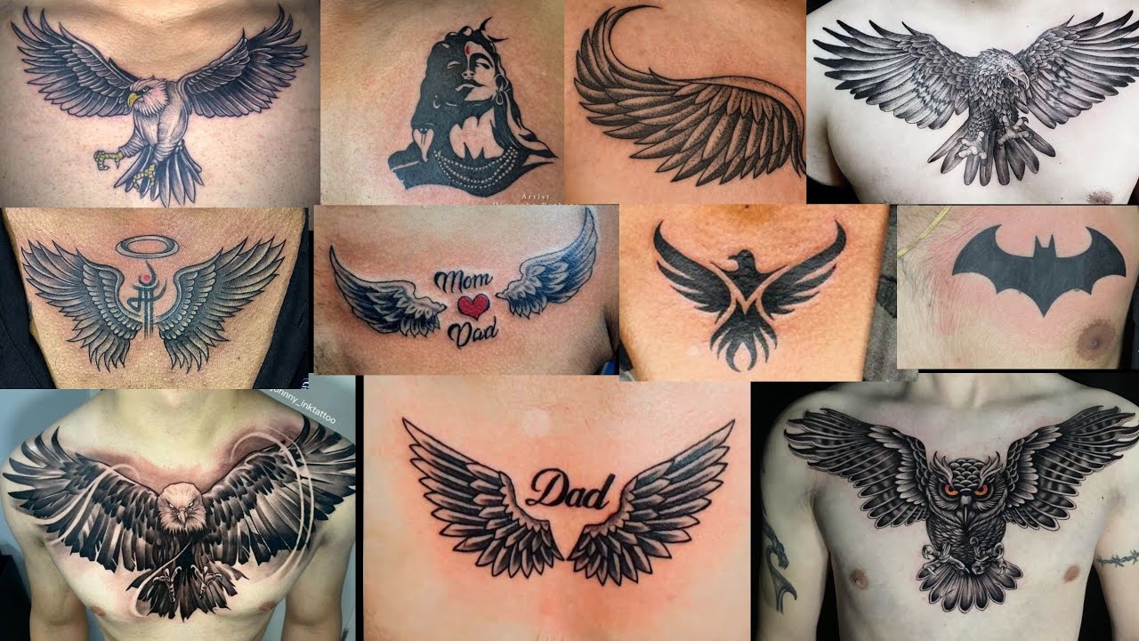 chest tattoo design | tattoo design #tattoos - YouTube