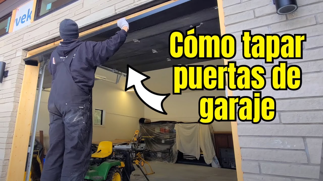 Cómo tapar el marco de una puerta de garaje | Usando chapa de metal ...