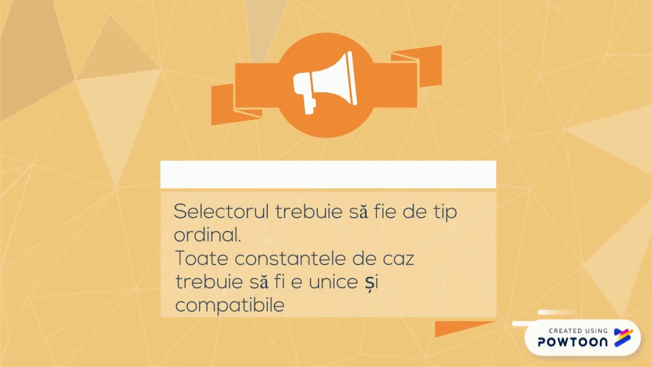 Instructiunea CASE - YouTube