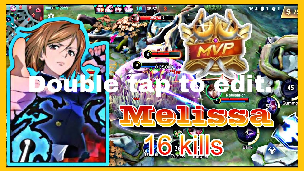 Melissa Best build | Melissa game play | melissa mobile legend, melissa ...