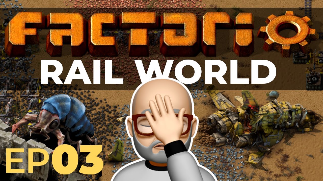 EP03 Factorio Rail World - Handling Cliffs without Cliff Explosive ...