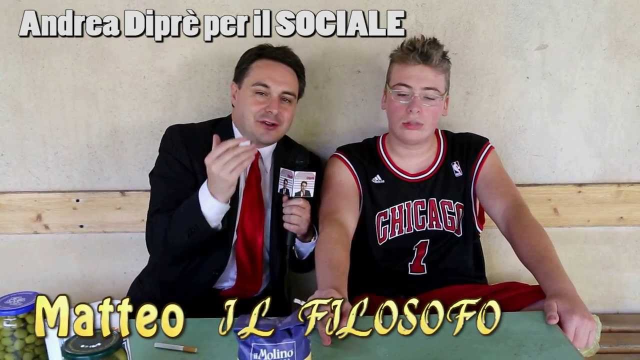 Matteo Colangelo detto MATTEO IL FILOSOFO incontrato da Andrea Diprè ...