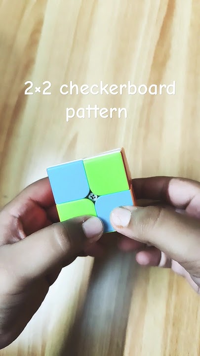 2×2 checkerboard pattern #cubers #rubikscube #pattern#chekerboard - YouTube