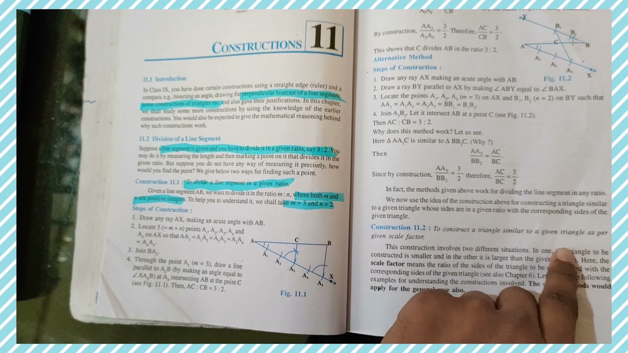 Chapter 11 Class 10 Construction Deleted portion #maths #class10 # ...