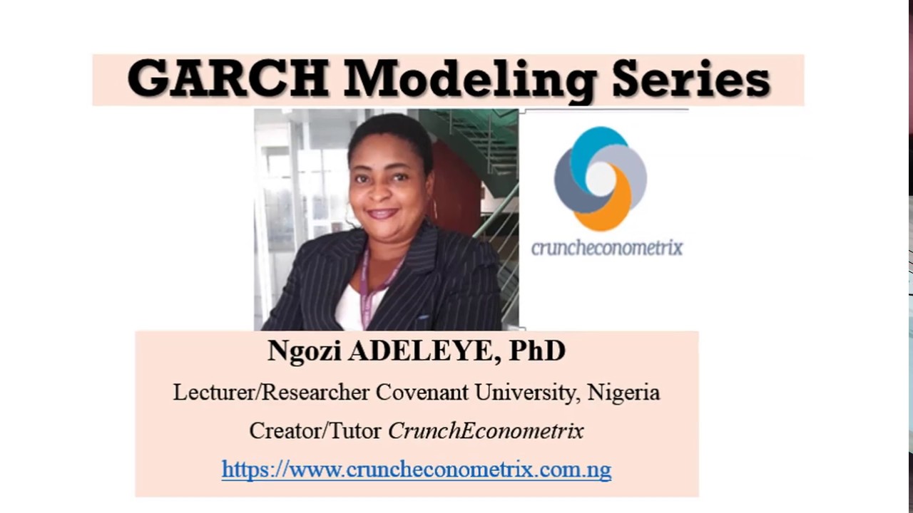 Basics of GARCH Modeling #garch #garchmodeling #financialeconometrics # ...