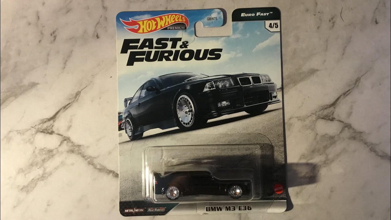 Hot Wheels Premium BMW M3 E36 (Fast & Furious) Unboxing - YouTube
